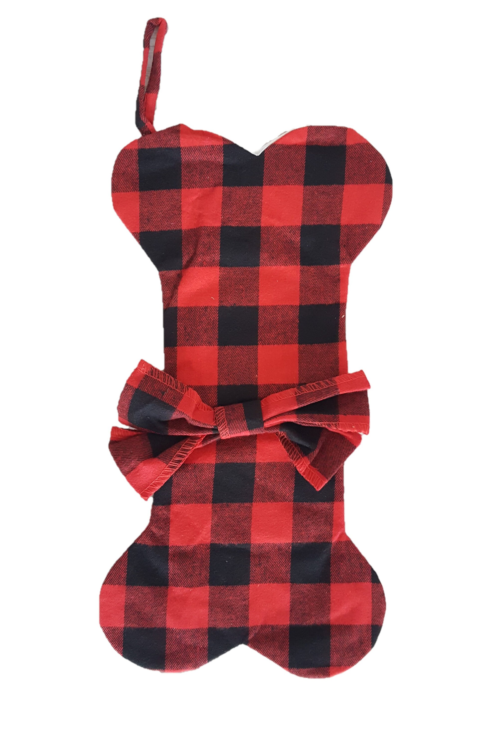 Dog Stocking Personalized Christmas Red Buffalo Check Dog - Etsy