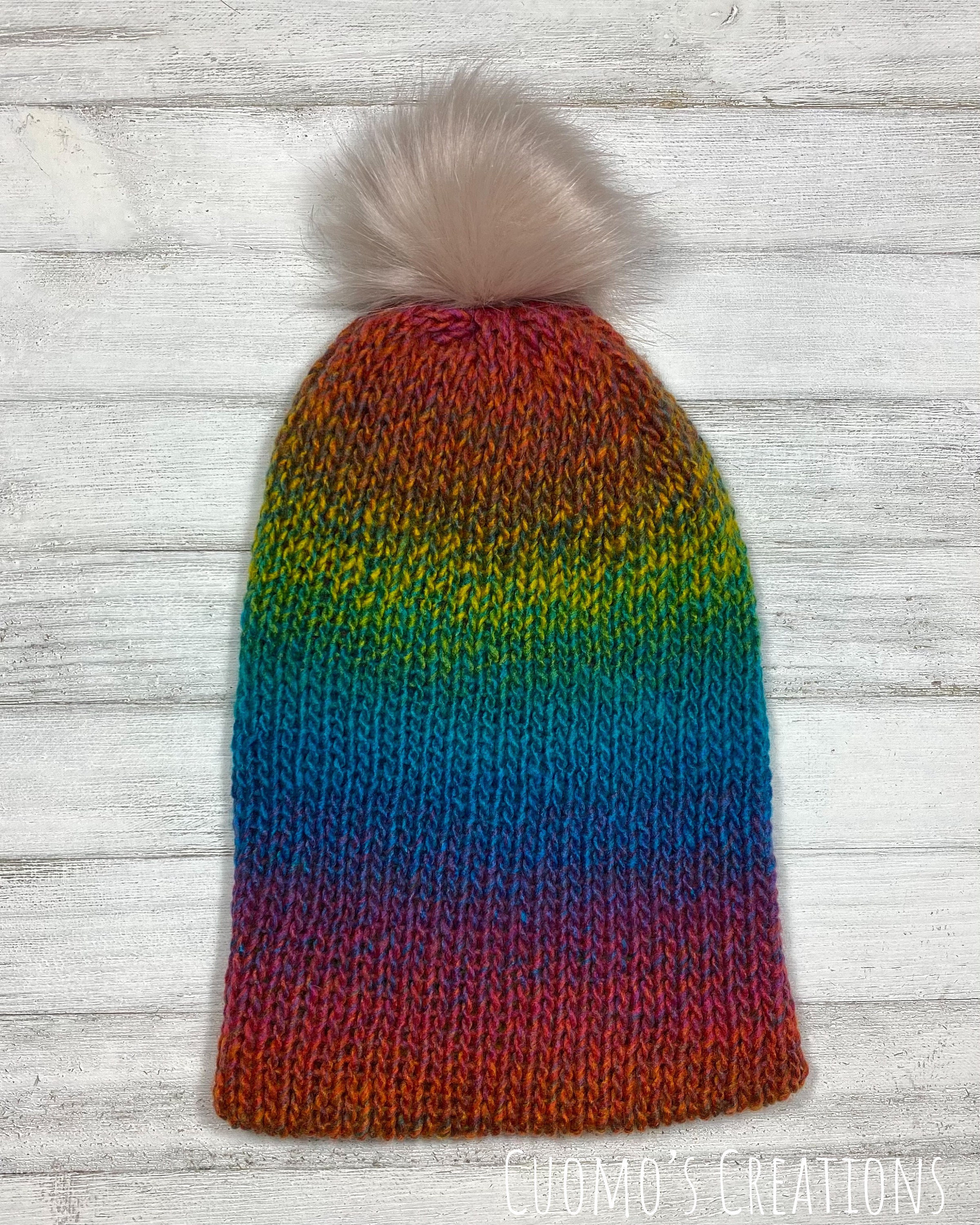 Knitted Beanie, Ferris Wheel Knitted Beanie, Knitted Hat, Knit Beanie ...