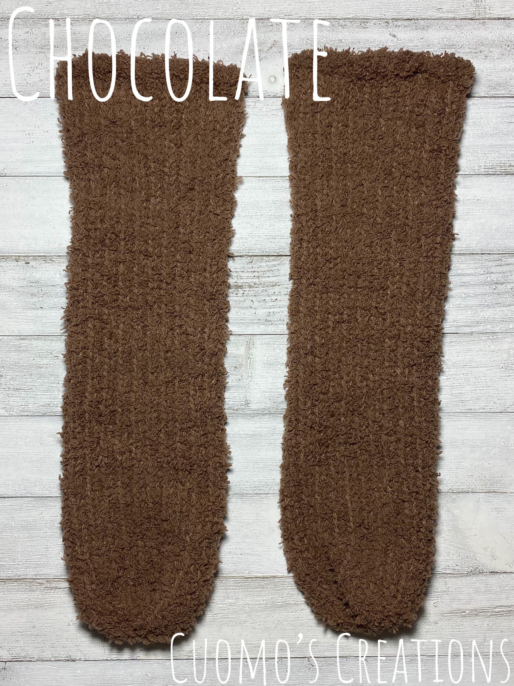 Knitted Fuzzy Socks, Knit Socks, Knit Accessories, House Socks, Fuzzy ...