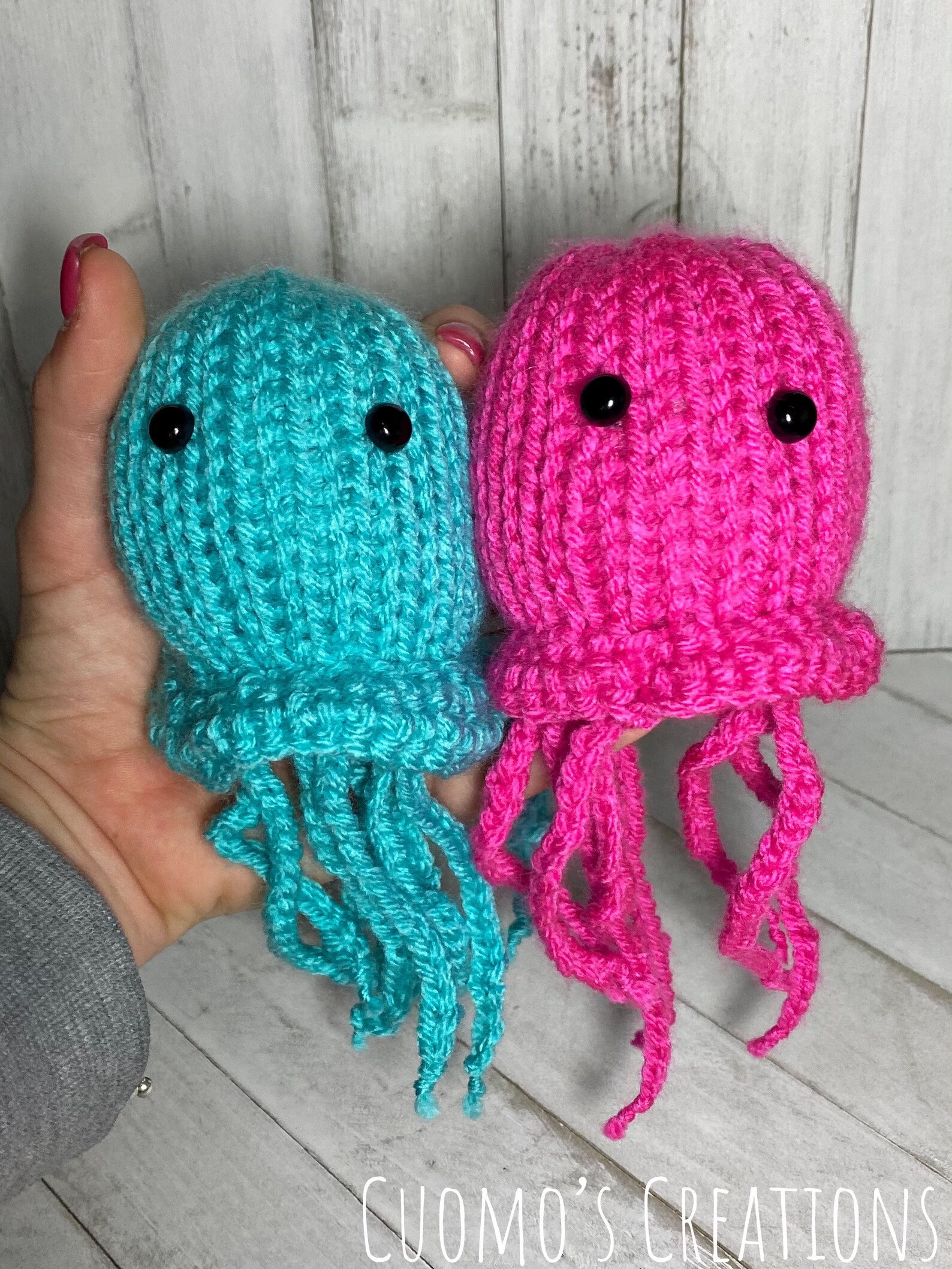 Knitted Stress Ball Jellyfish Fidget Toy Anxiety Balls - Etsy