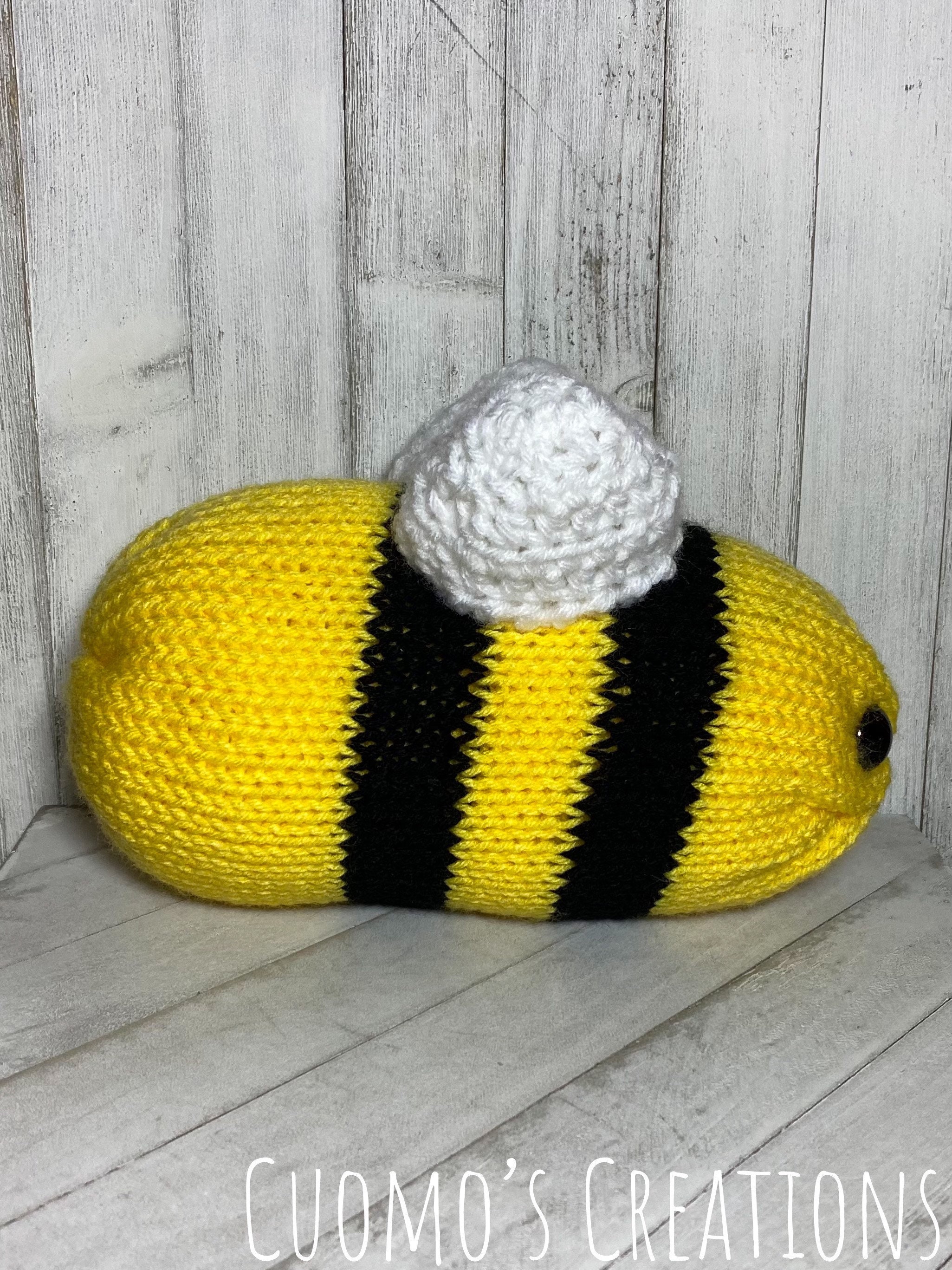 Knitted Big Bee Knit Bee Toy Fidget Toy Stress Toy | Etsy