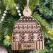 Personalized Nordic Winter Hat Beanie Toque Ornament: Selburose Wood ...