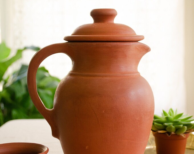 Handmade Terracotta Pitcher Terra-cotta Pitcher Water Jug - Etsy