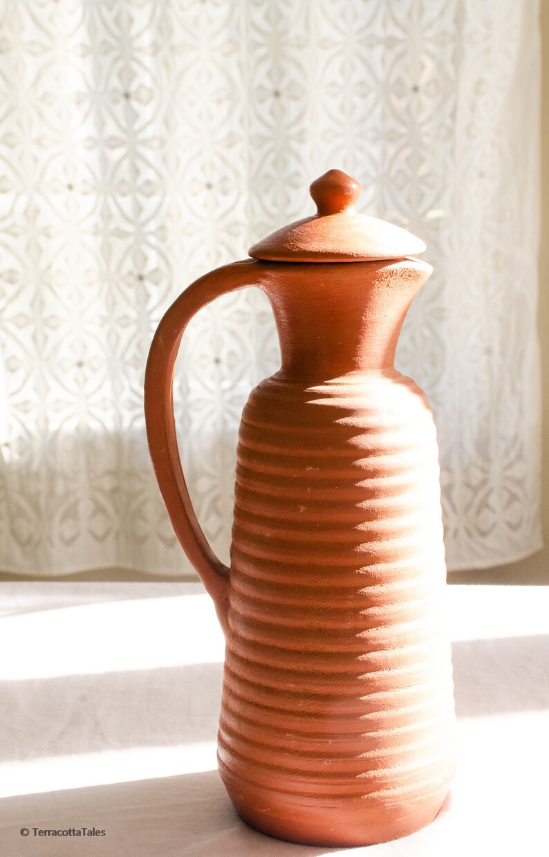 Handmade Terracotta Pitcher Terra-cotta Pitcher Water Jug - Etsy