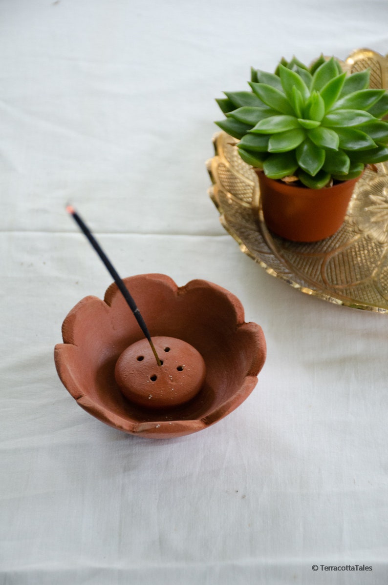 Handmade Terracotta Incense Holder Handmade Gifts Clay - Etsy