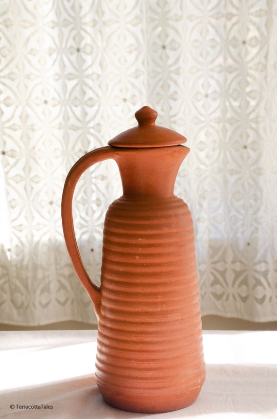 Handmade Terracotta Pitcher Terra-cotta Pitcher Water Jug - Etsy