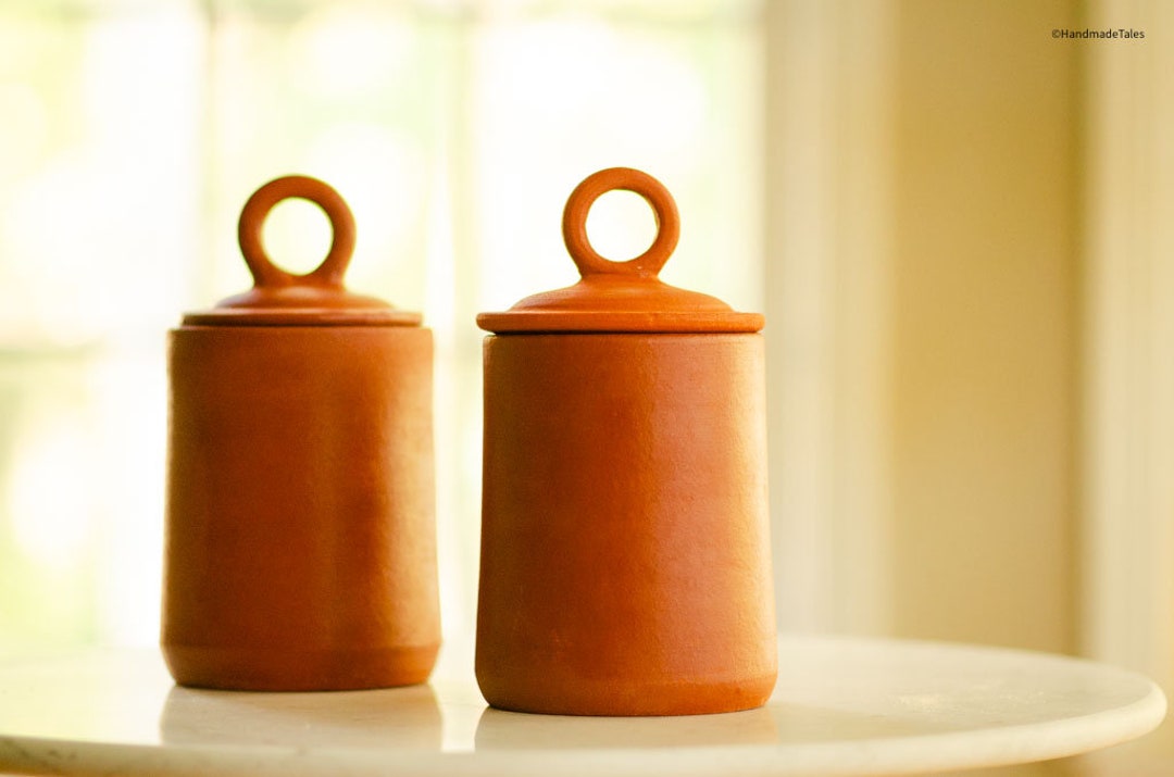 Handmade Terracotta Multipurpose Jar - Medium,earthenware Container ...