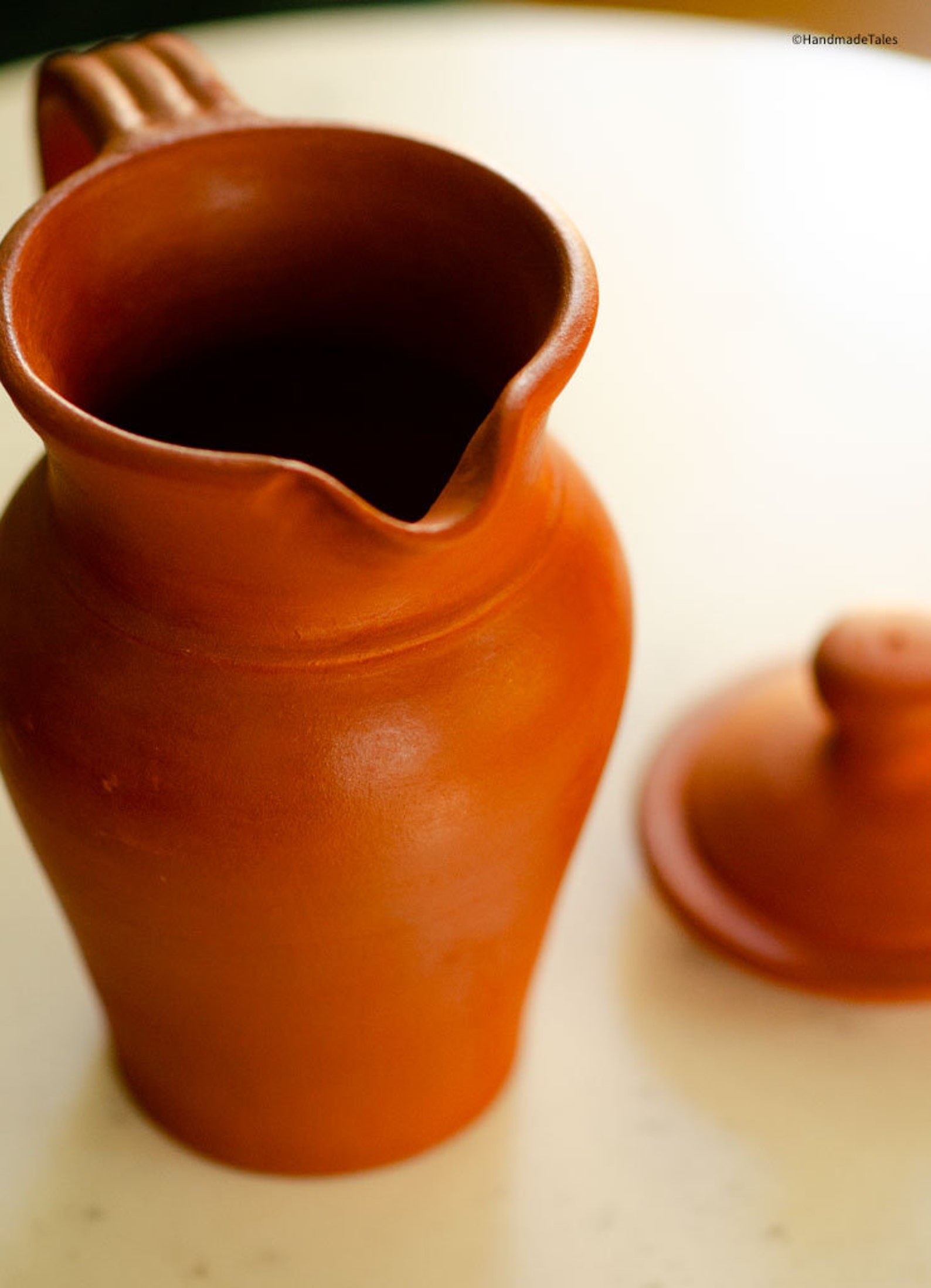 Handmade Terracotta Pitcher, Terra-cotta Pitcher, Water Jug, Clay Jug ...