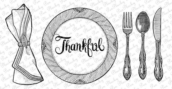 Silverware And Plate Clipart