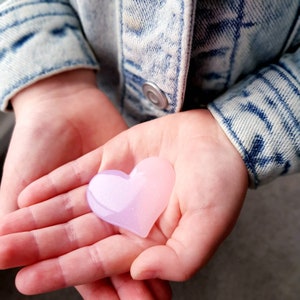 POCKET HUG for When We Are Apart, Resin Heart Token, Separation Anxiety ...