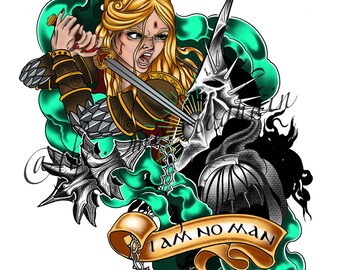 I Am No Man 8x10 Print - Etsy