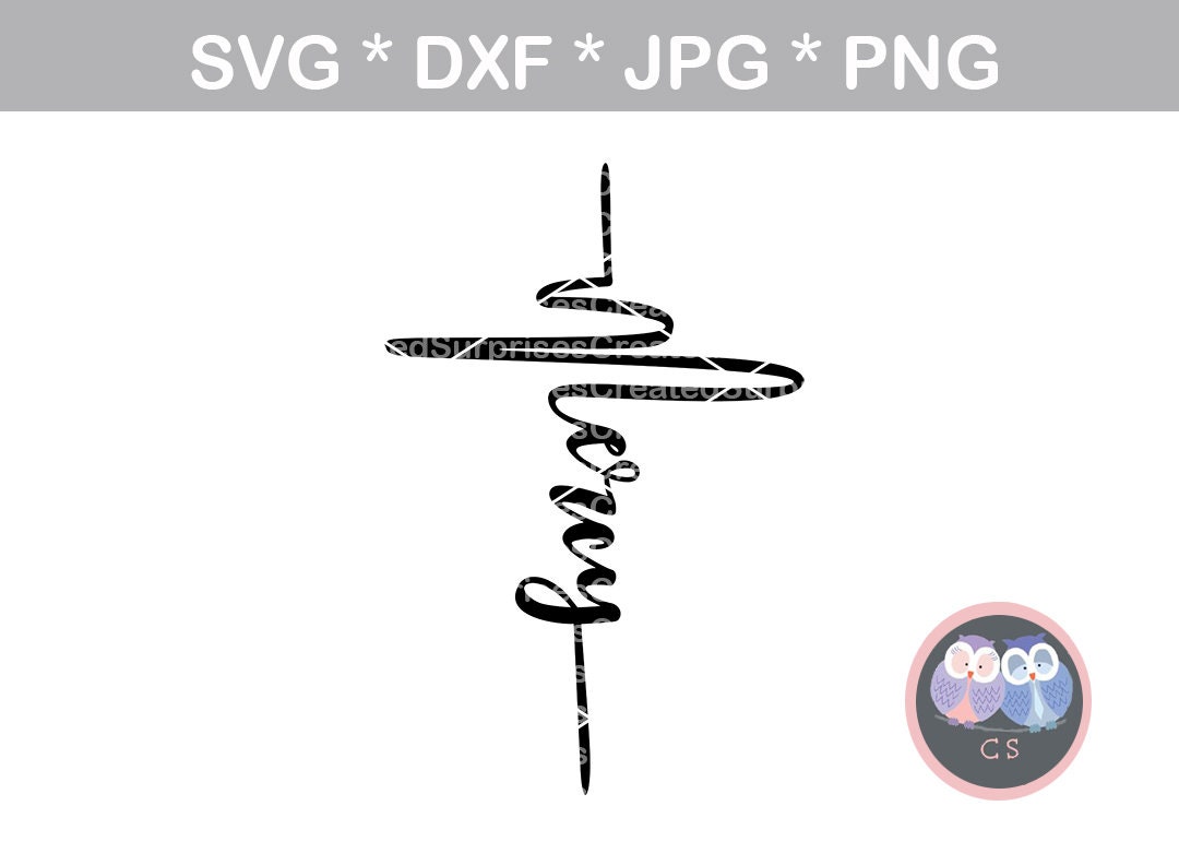 Mercy, Cross, Faith, Religious, Svg, Dxf, Png, Jpg Digital Cut File for ...