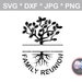 Split Family Reunion Tree Roots Branches Svg Dxf Png Jpg Digital Cut ...
