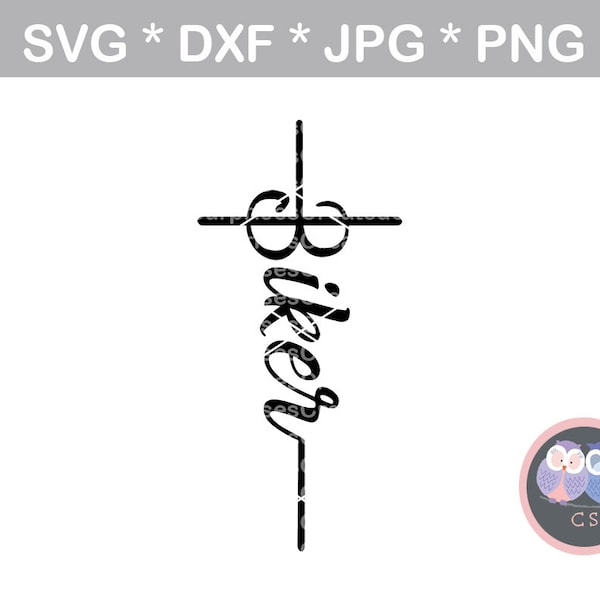 Cross for Biker Svg - Etsy