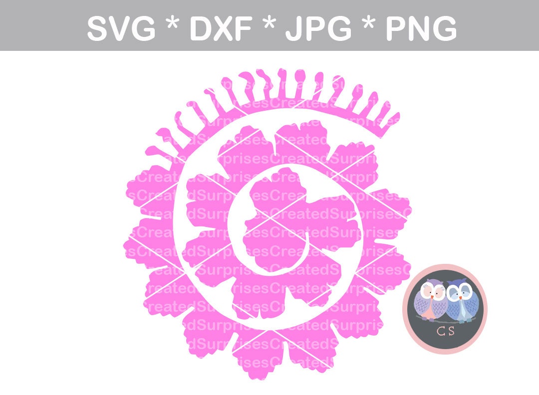 Rolled Paper Peony Flower, Svg, Dxf, Png, Jpg Digital Cut File for ...