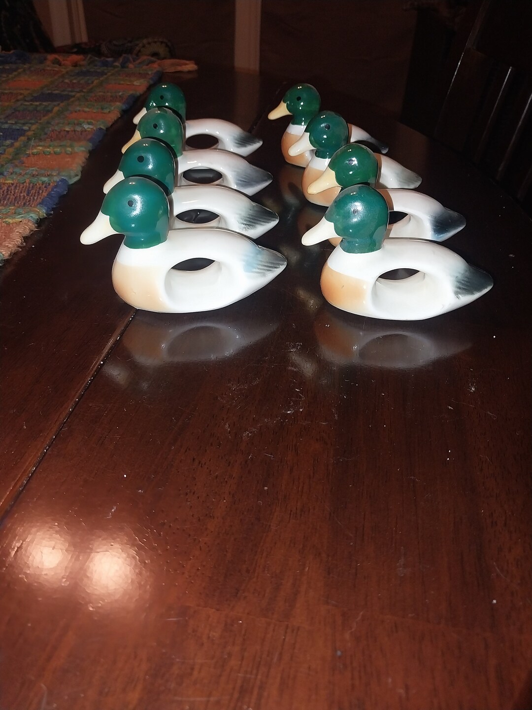 Vintage Mallard Duck Napkin Rings - Etsy
