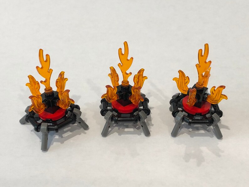 Mini campfire set new authentic Legos for minifigs | Etsy