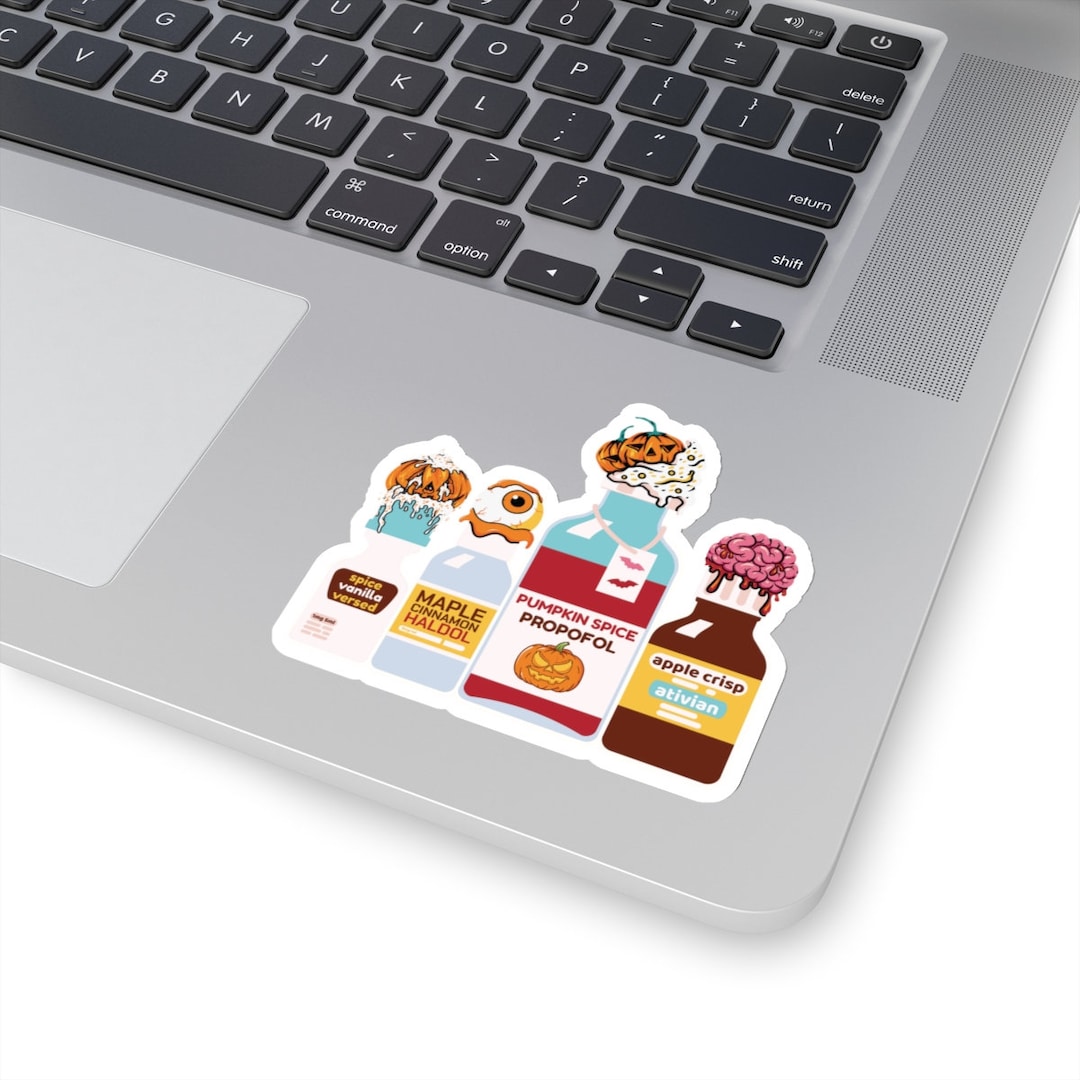 Funny Halloween Sticker, Sticker Pack, Dark Humor Sticker, Medical ...