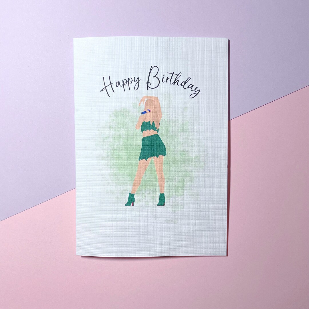 Taylor Swift Birthday Card - Etsy
