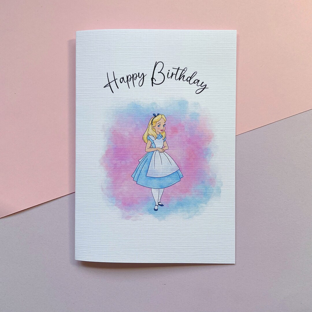 Alice Birthday Card - Etsy