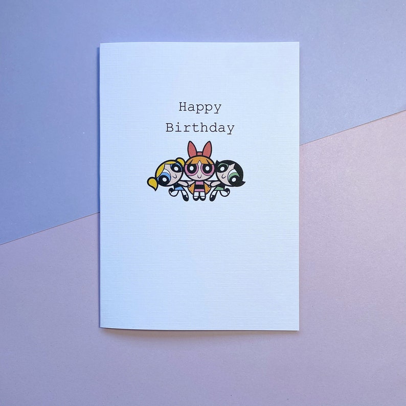 Powerpuff Girls Birthday Card - Etsy