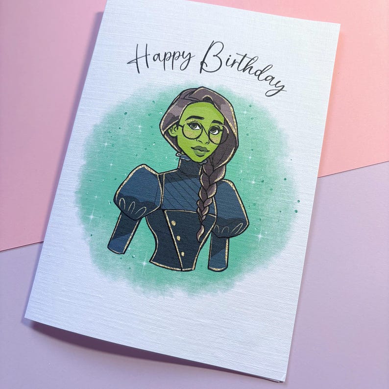 Wicked Elphaba Birthday Card - Etsy