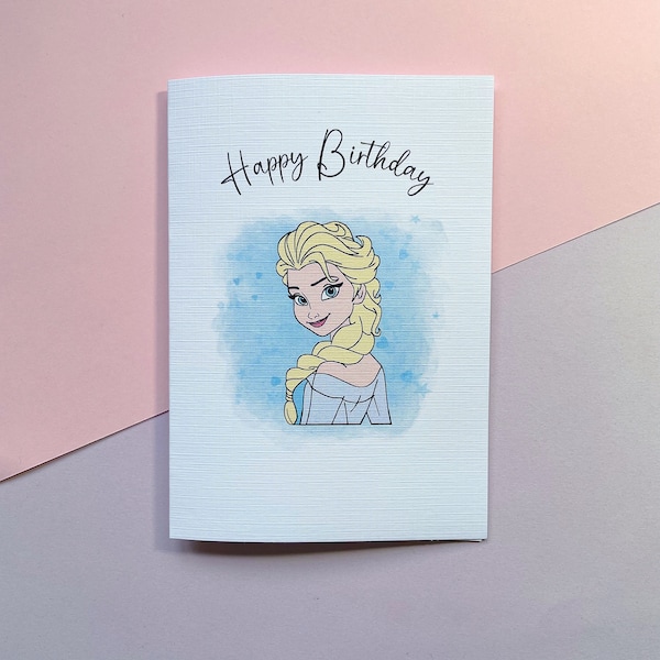 Elsa Birthday Card - Etsy UK