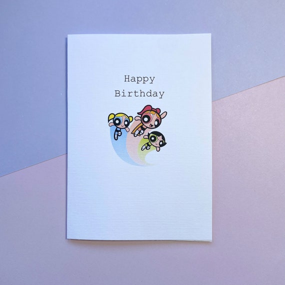 Powerpuff Girls Birthday Card - Etsy