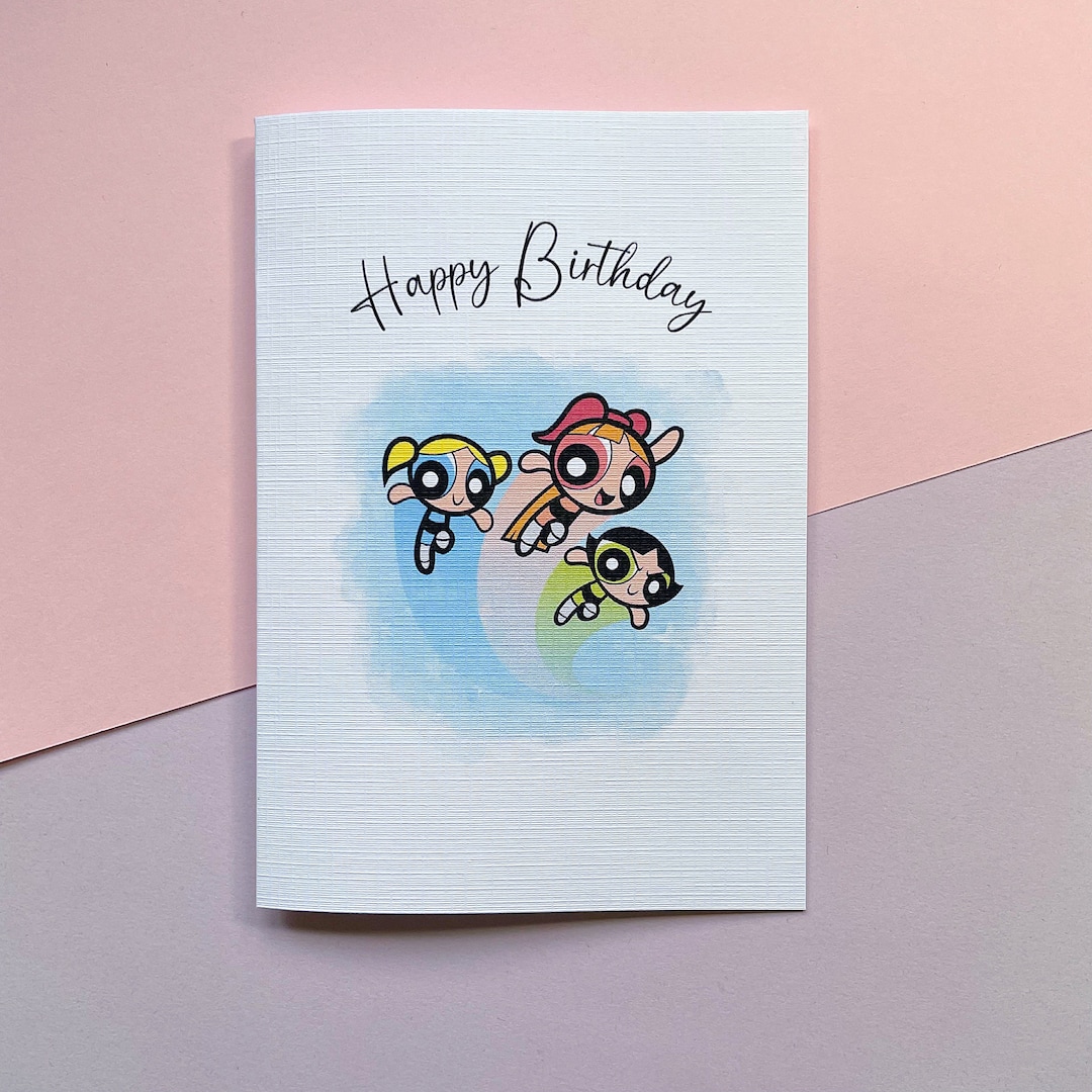 Powerpuff Girls Birthday Card - Etsy Australia