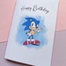 Sonic Birthday Card - Etsy
