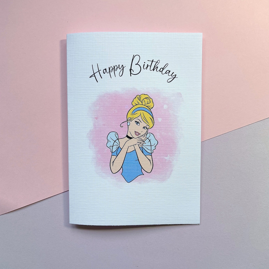 Cinderella Birthday Card - Etsy