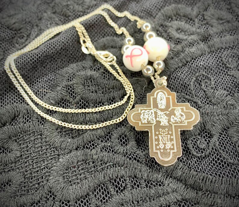 Scapular Medal Accent Catholic Necklace - Etsy
