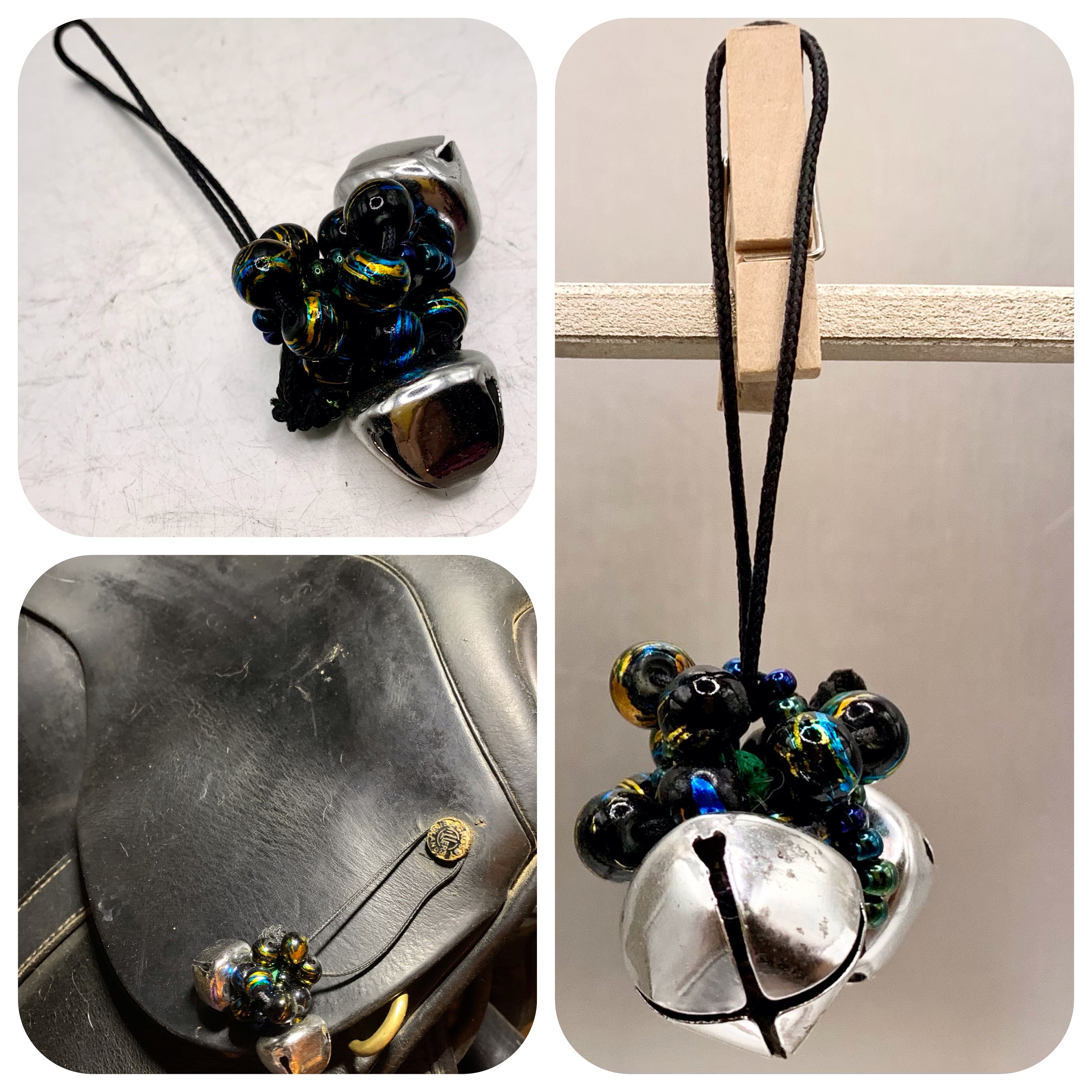 Glass Bead Saddle Bells - Etsy