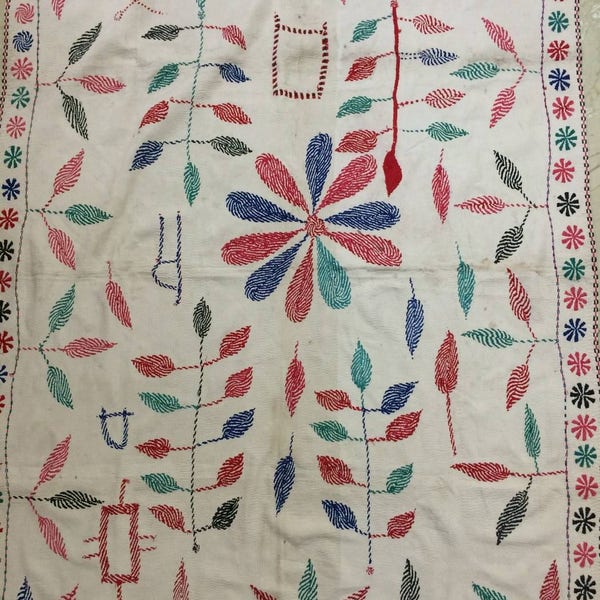 Kantha Table Cloth - Etsy