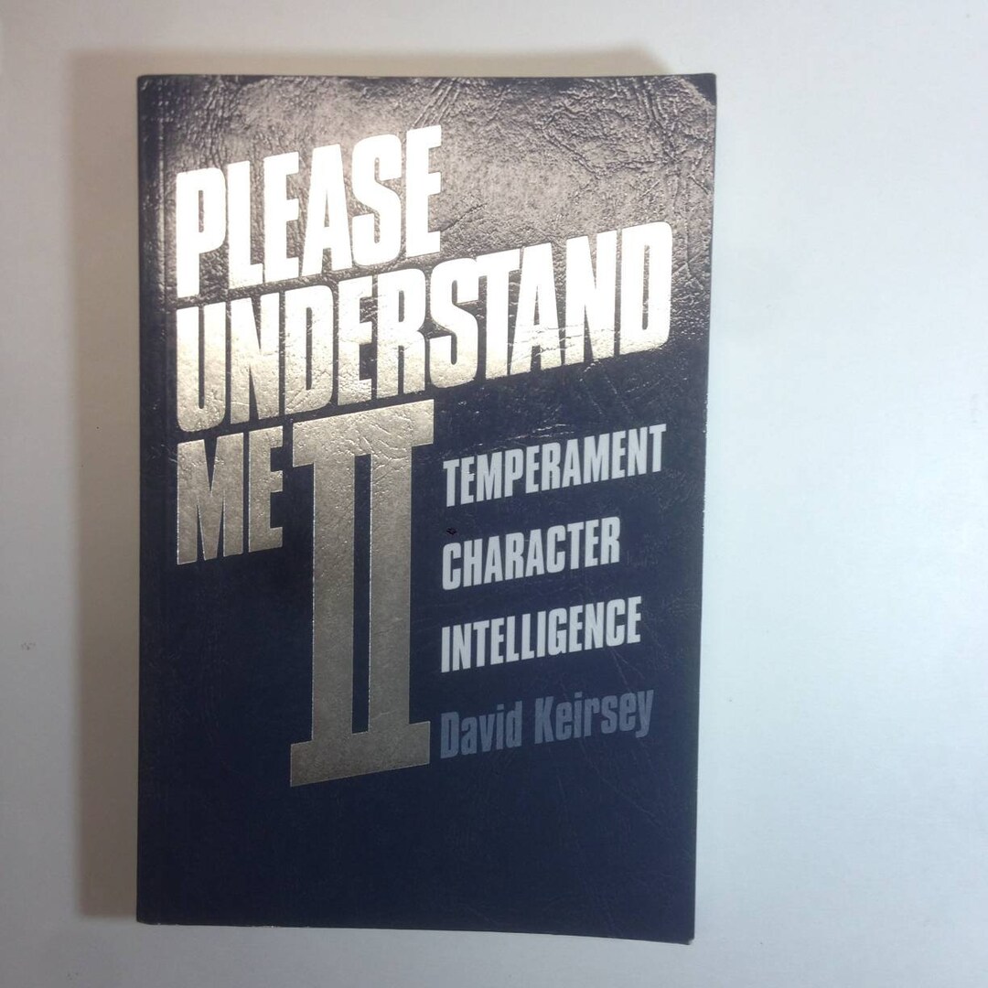 A 90s Collectible Book Please Understand Me II, Temperament Character ...