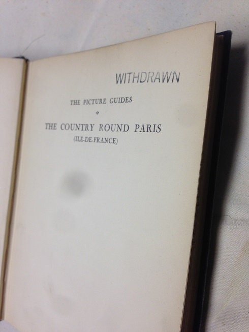 A Very Rare 1920s Picture Book the Country Round Paris (ile-de-france ...