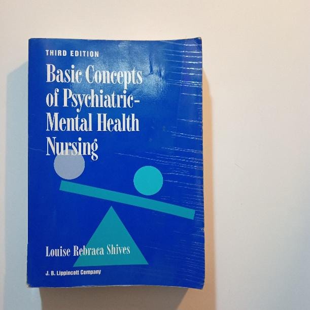 A 90s Medical Book: Basic Concepts of Psychiatric-mental Health Nursing ...