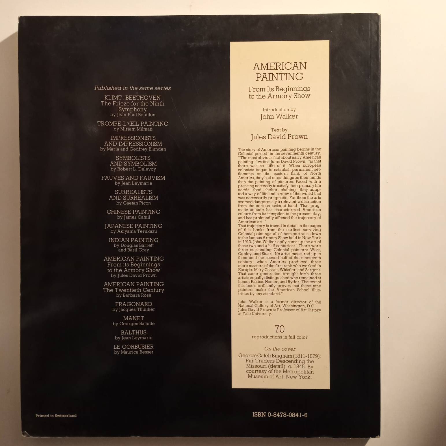 A Vintage 1980 Book: American Painting From Its Beginnings to the ...