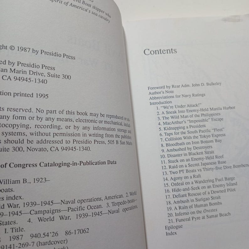 Vintage 1990 Book: Devil Boats/the PT War Against Japan by William ...