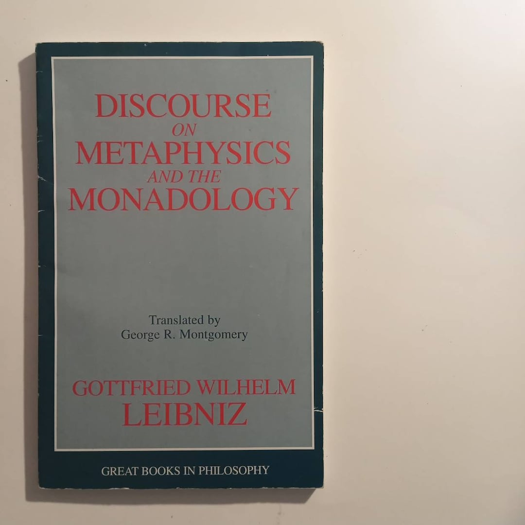 A Vintage 1990 Book: Discourse on Metaphysics and the Monadology (great ...