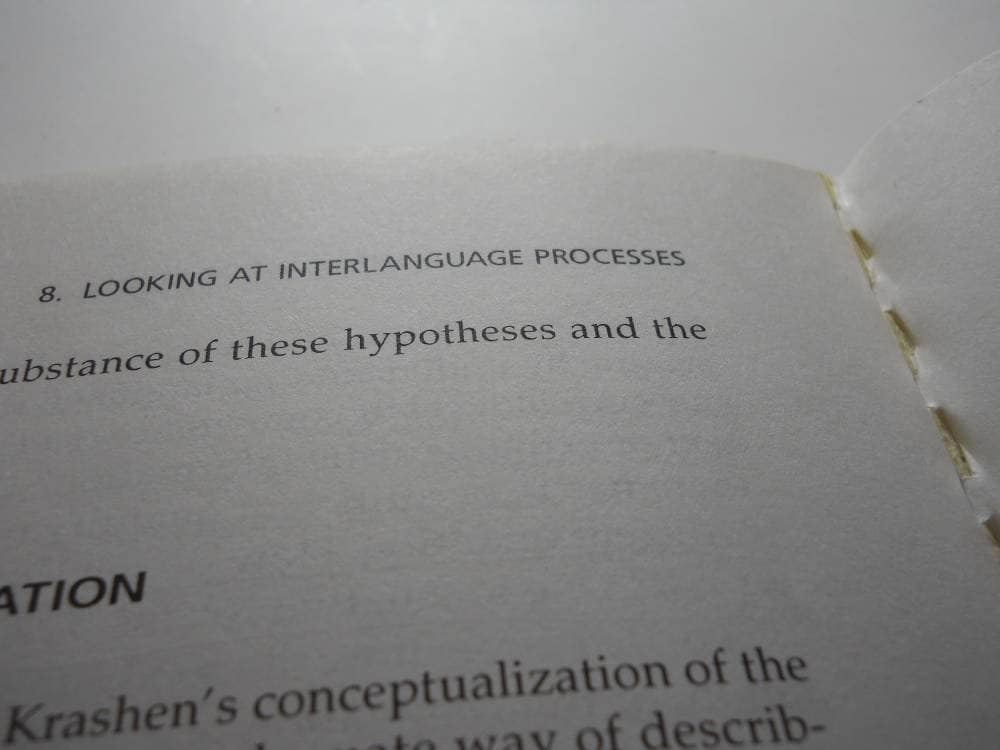 A Book: SECOND LANGUAGE ACQUISITION, An Introductory Course Second ...