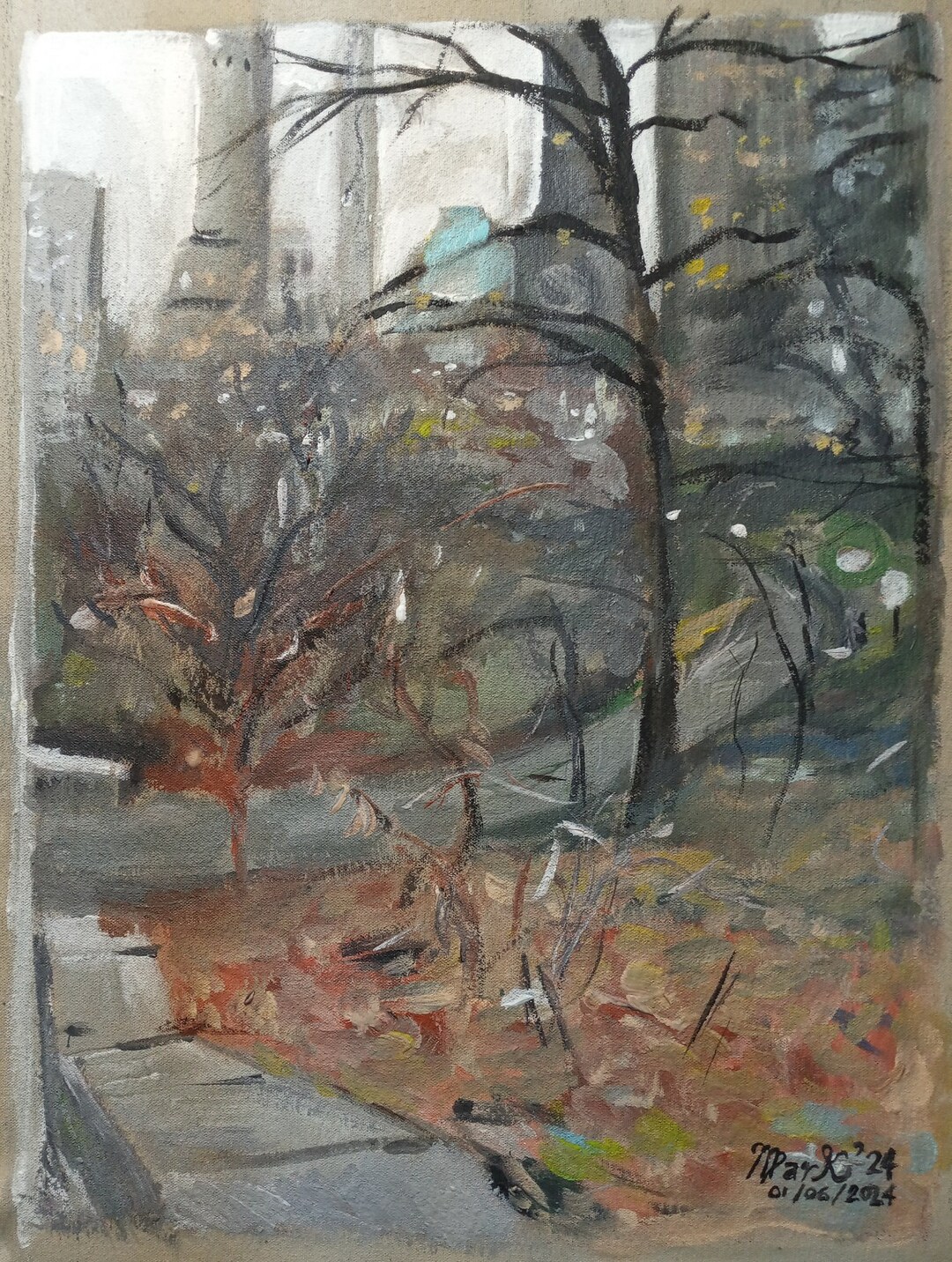 A Quick Painting (painting Practice/modern/impressionistic);acrylic ...
