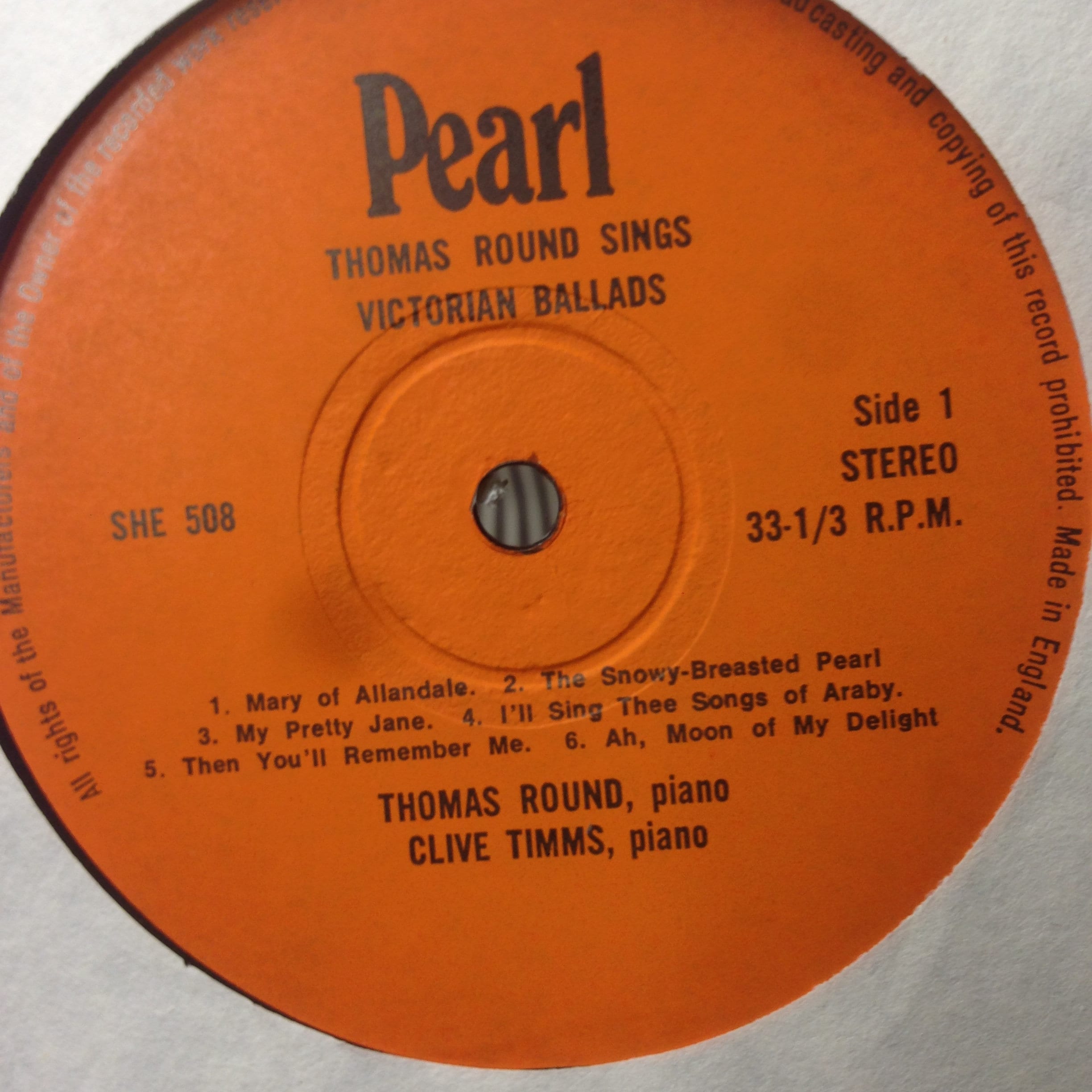 Thomas Round Sings Victorian Ballads - Etsy UK