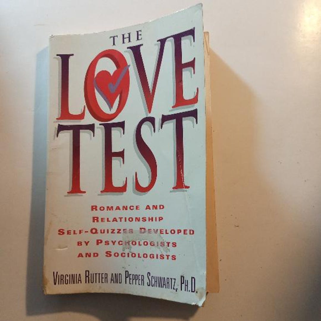 Collectible Book:the LOVE Test/romance..relationship Self-quizzes..by ...