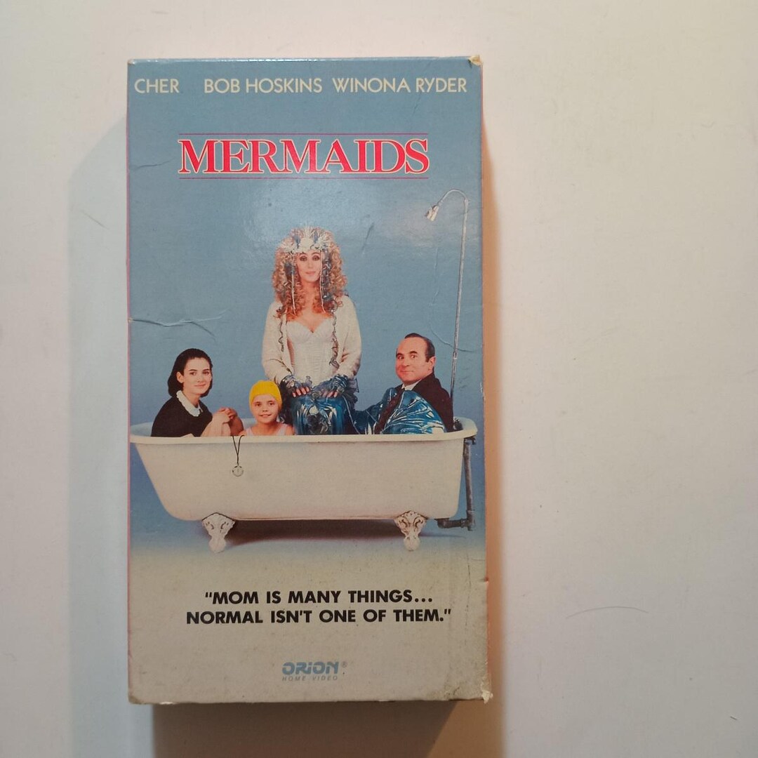 90s VHS: Mermaids;cher;bob Hoskins;winona Ryder;michael Schoeffling;christina Ricci;cambas ...