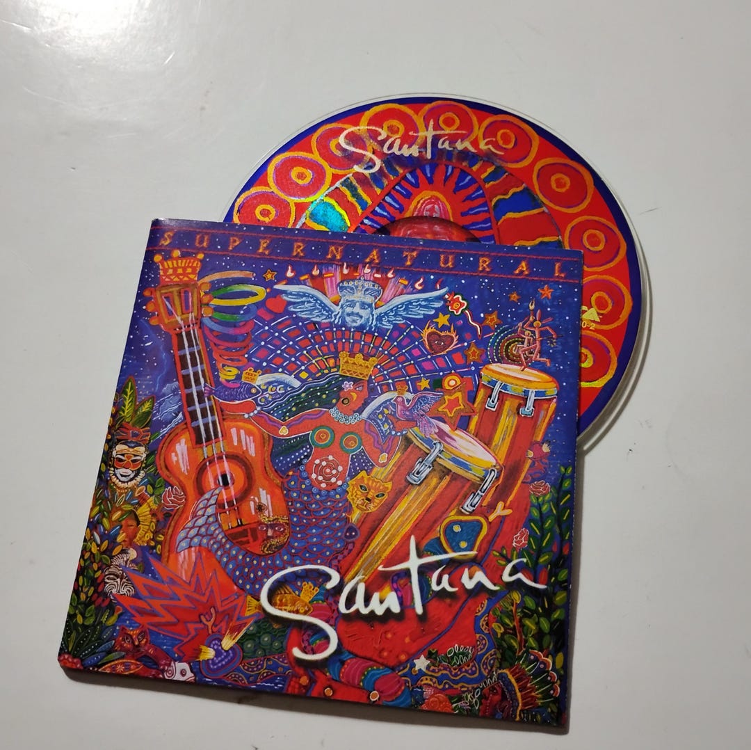 A Vintage 1990 Audio CD: Supernatural by Santana;blues Rock;psychedelic ...