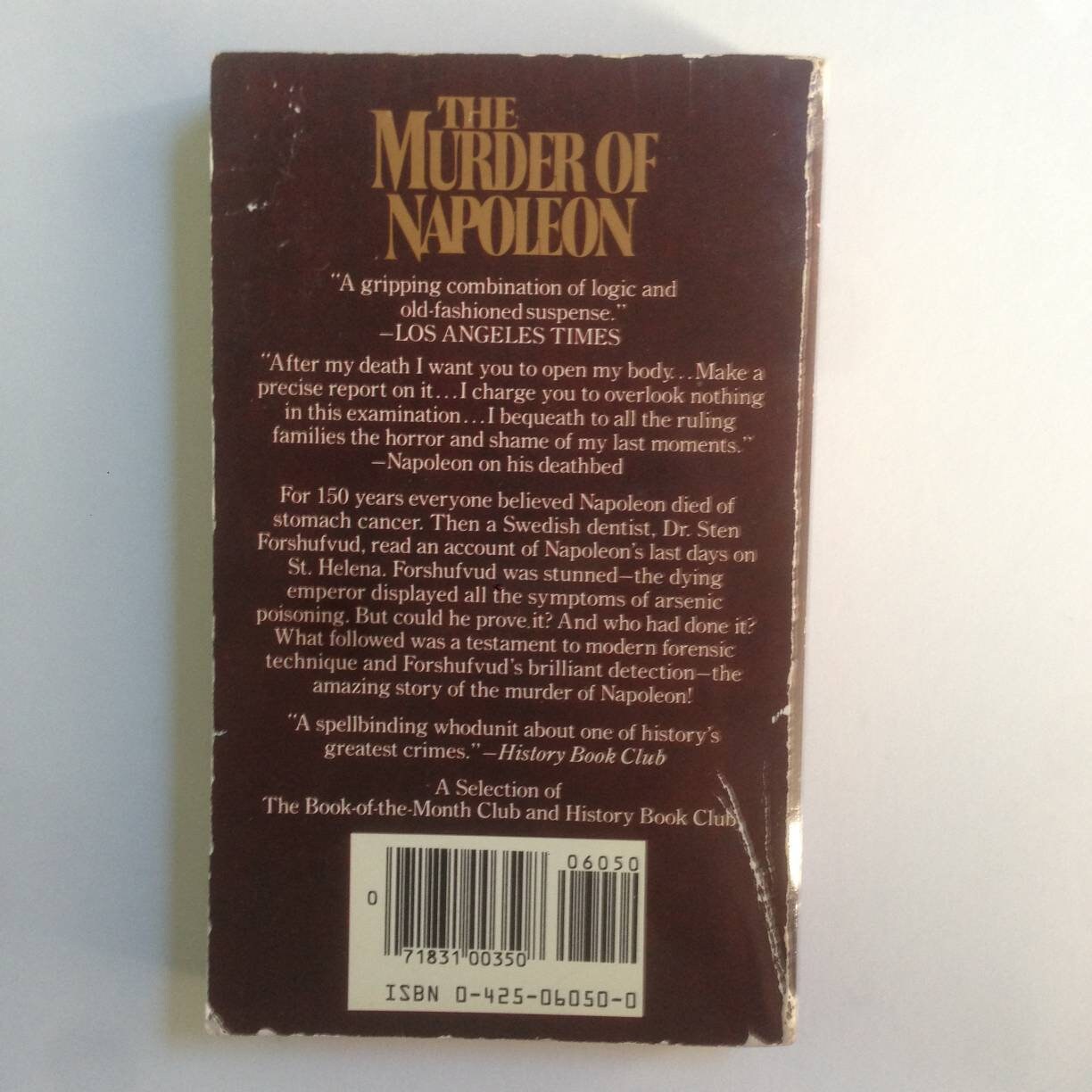80s Book the MURDER of NAPOLEON, Was Napoleon Poisoned Who Did It by ...