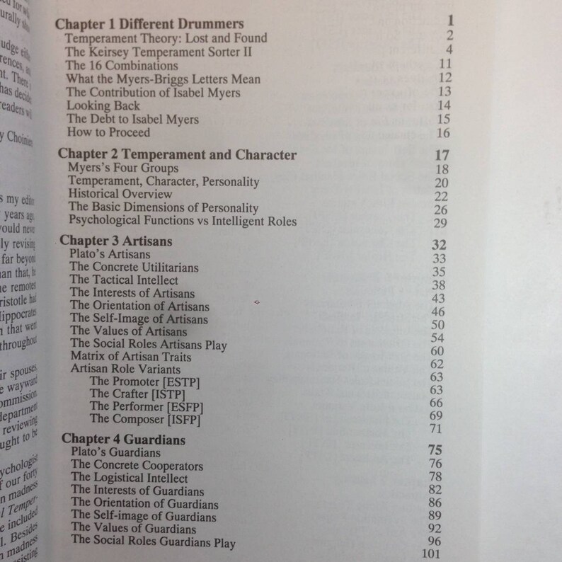 A 90s Collectible Book Please Understand Me II, Temperament Character ...