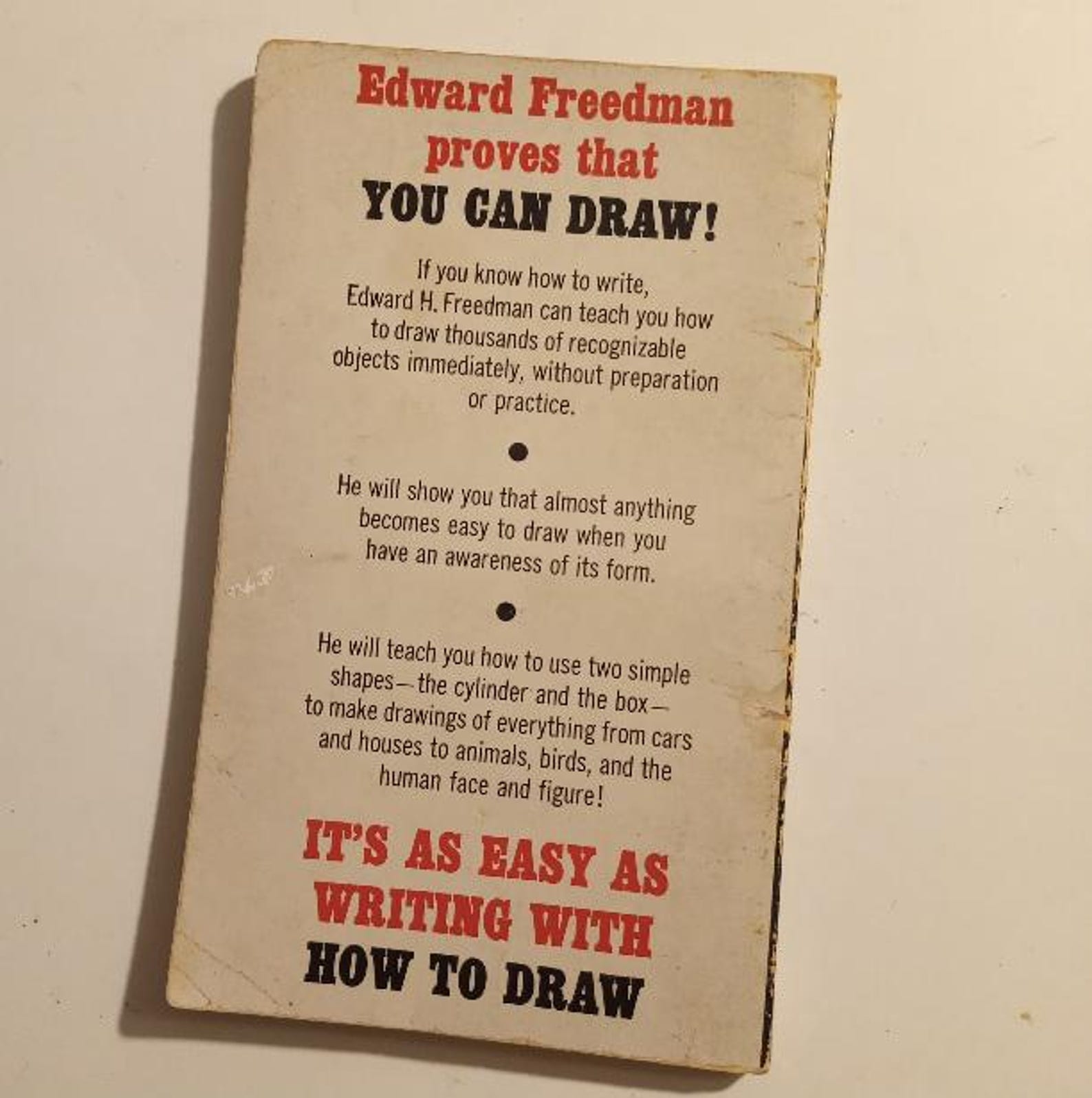 A Collectible Vintage 1960 Book: How to Draw [if You Can Write, You Cam ...