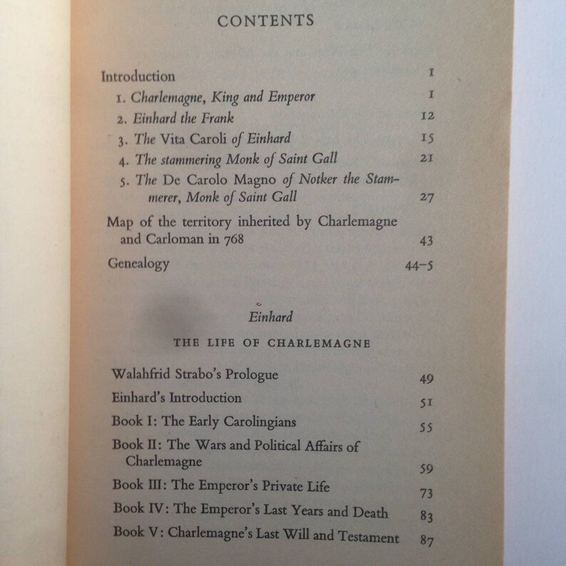 An 80s Vintage Book Two Lives of Charlemagne by Einhard and Notker the ...